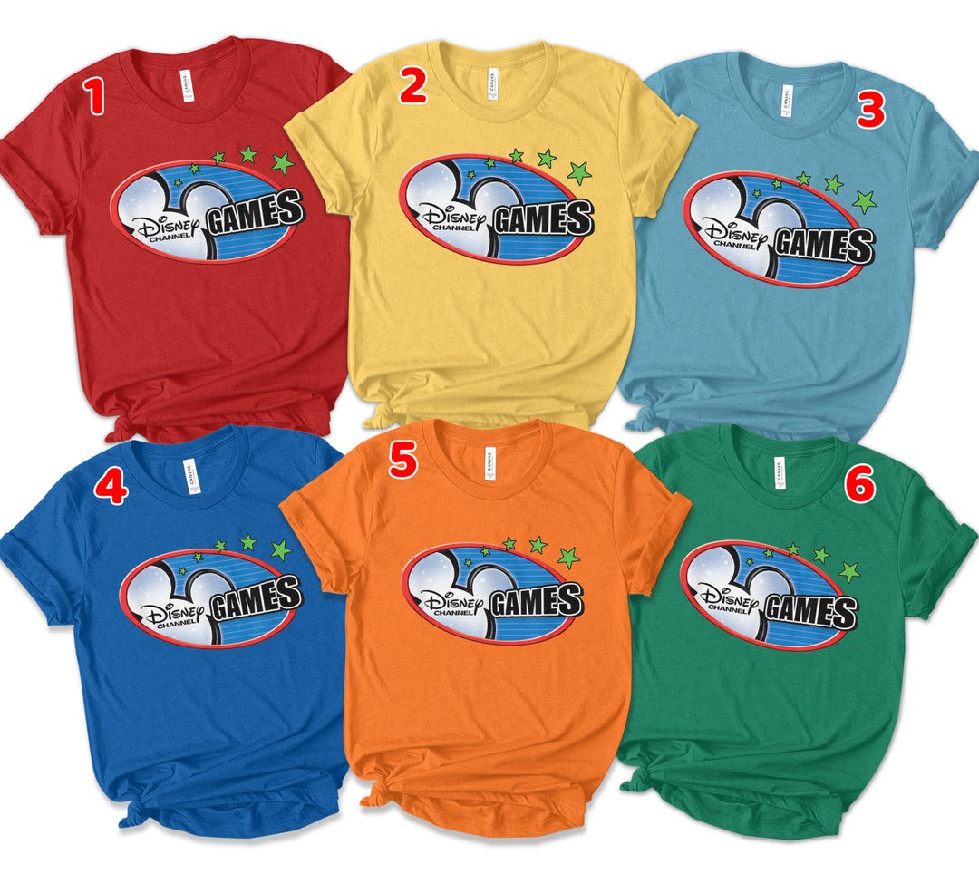 Retro Disney Channel Games Logo Classic Squad Matching Shirt, Disney ...