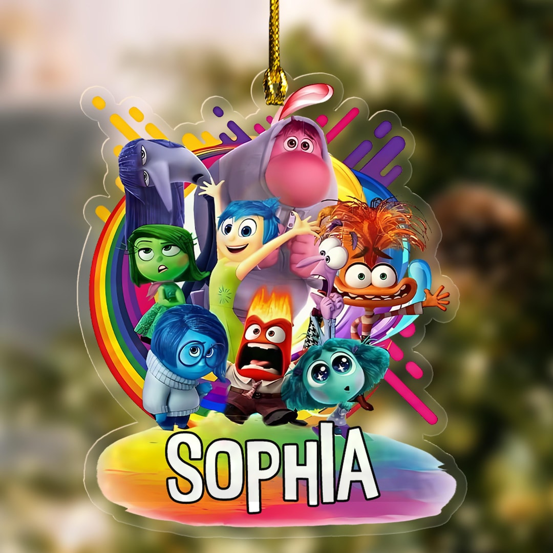 Personalized Inside Out Ornament/inside Out 2 Movie Characters Ornament ...
