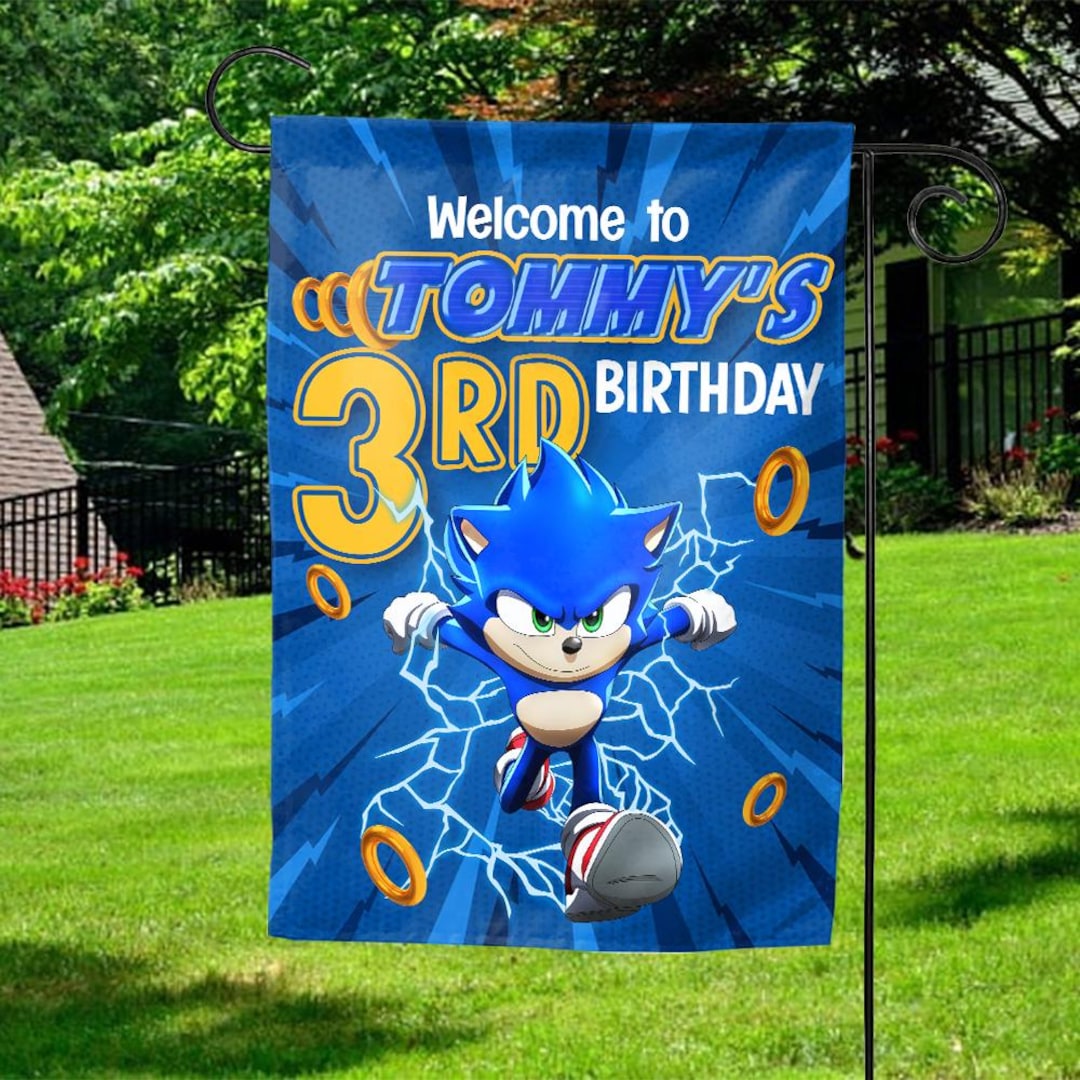 Custom Sonic the Hedgehog Flag,personalized Sonic 3 Hedgehog Flag ...