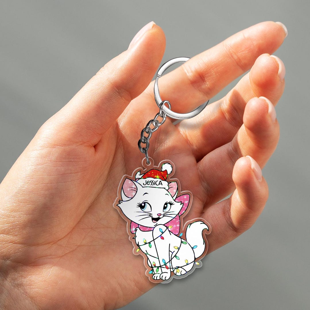 The Aristocats Christmas Hologram Keychain, Marie Aristocats Keychain ...