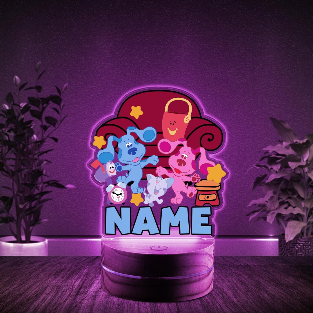 Blues Clues Night Light, Personalized Blue Clues Night Light, 2024 ...