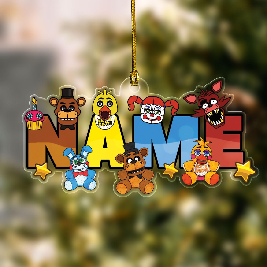 Custom Name Five Nights at Freddys Ornament/5 Nights at Freddy's ...