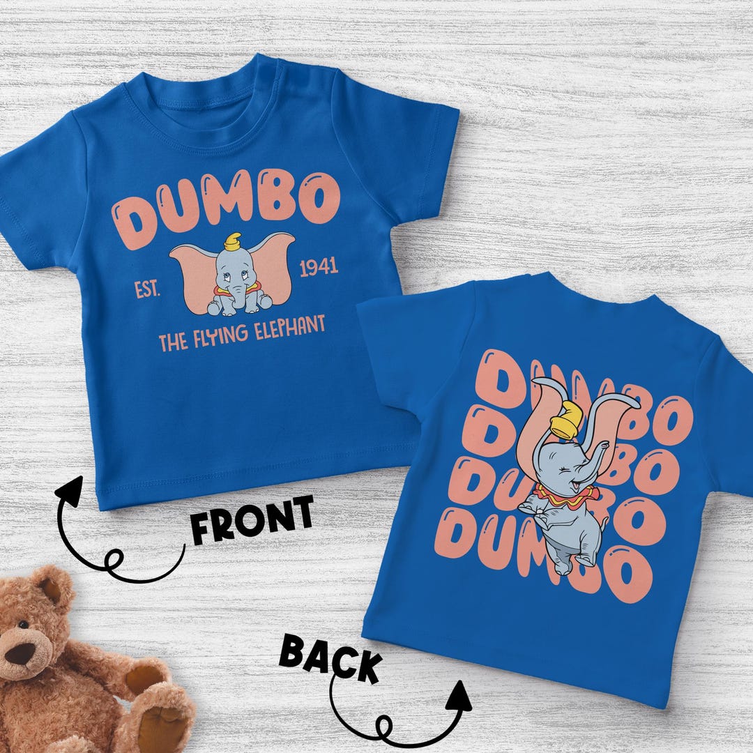 Disney Dumbo the Flying Elephant Vintage T-shirt, Cute Disney Dumbo ...
