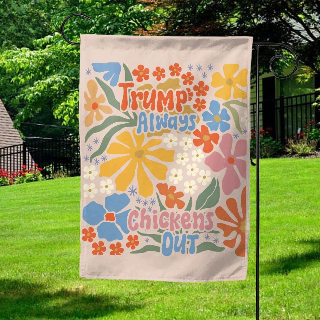 TACO Chicken Flag – Trump Always Chickens Out, Funny Political Protest ...