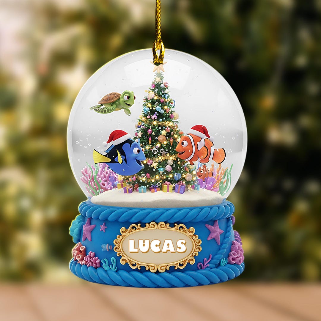 Custom Finding Nemo Christmas Ornament, Personalized Nemo Dory Ornament ...