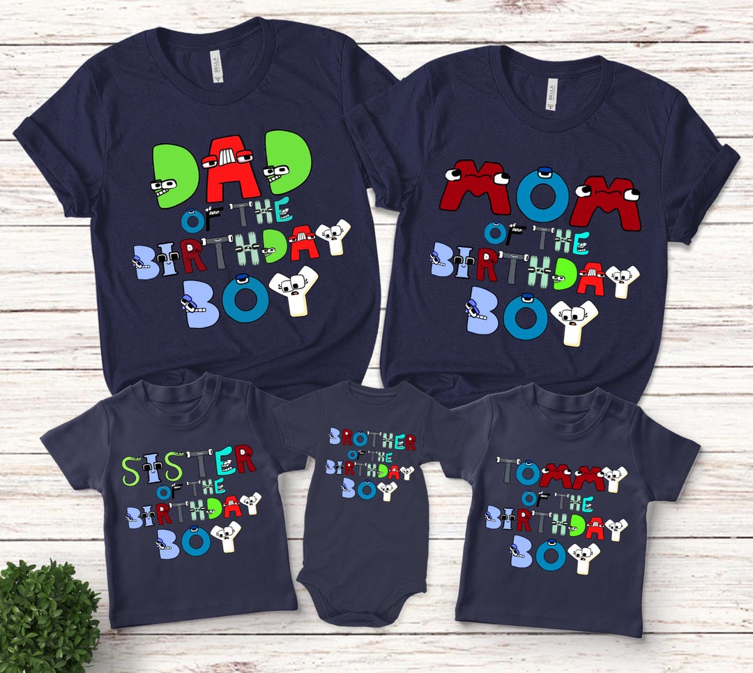 Alphabet Lore Shirt, Personalized A to Z Birthday Shirt, Alphabet ...