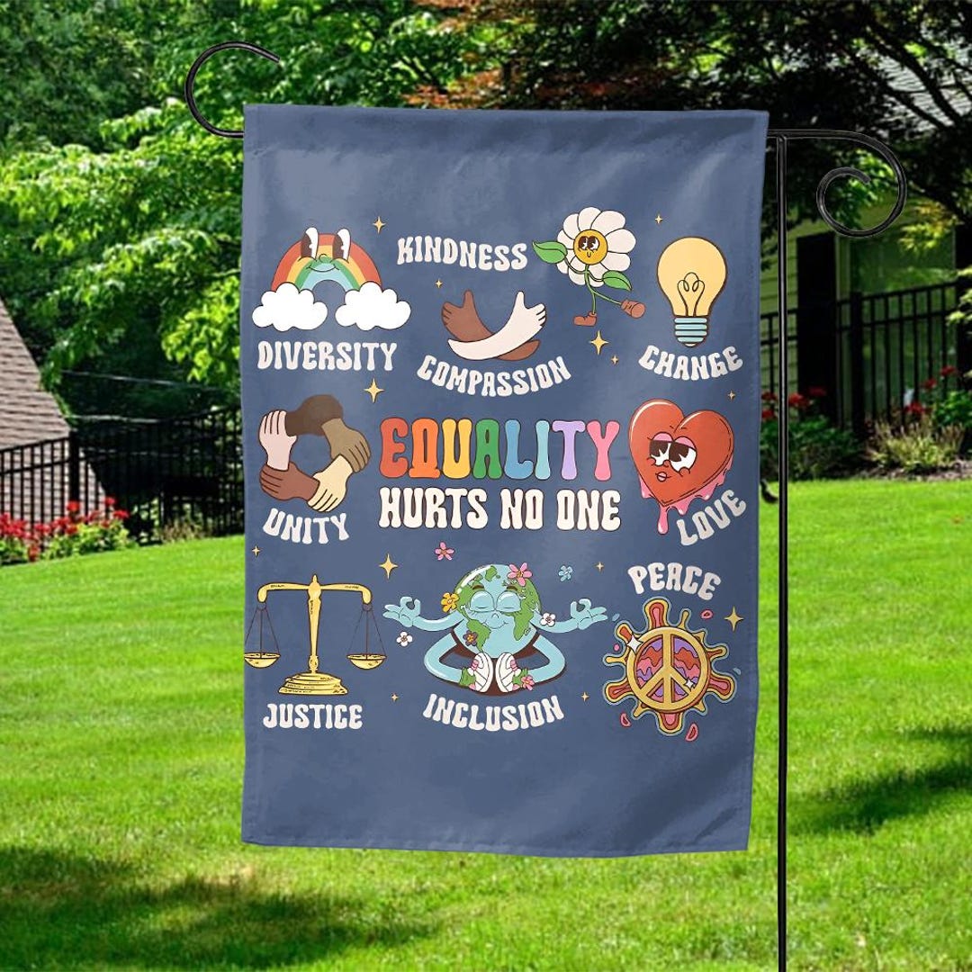Equality Garden Flag – LGBTQ+ Pride Banner – Inclusive Outdoor Decor ...