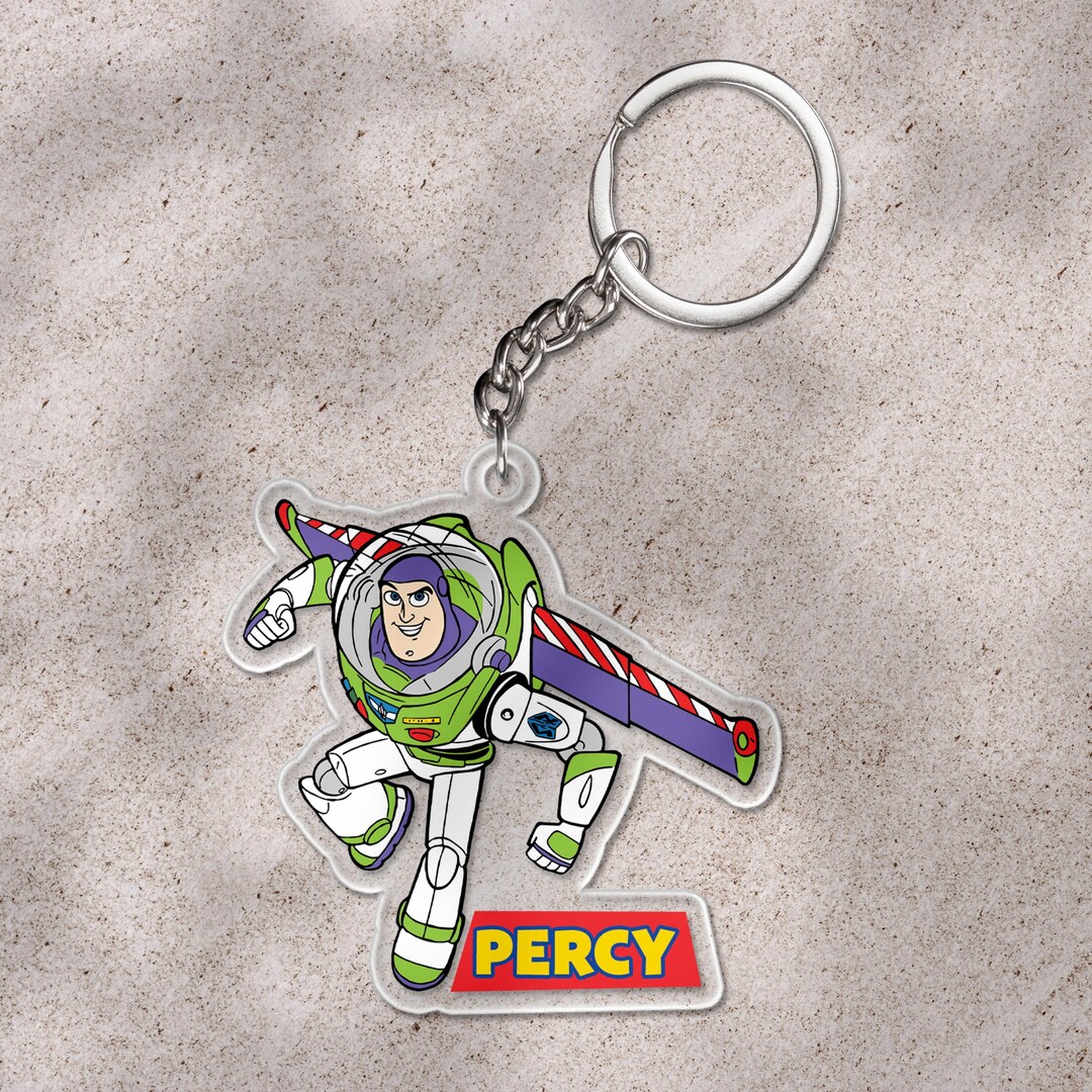 Personalized Toy Story Keychain Toy Story Keychain, Buzz Lightyear ...