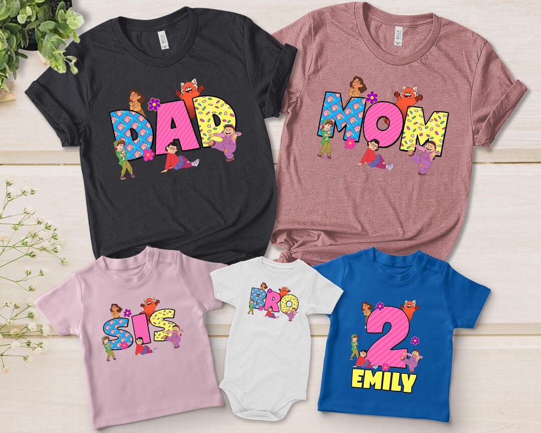 Birthday Shirts, Turning Red Family Shirt, Custom Turning Red Shirt ...
