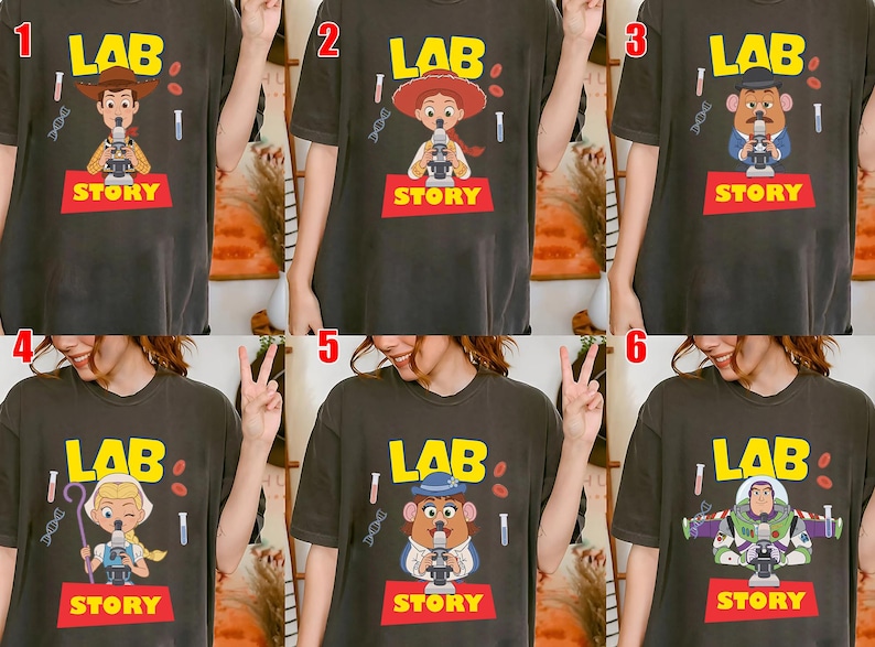 Lab Week 2026 Toy Story Shirt, Lab Story Science Team Tee, Funny Lab ...
