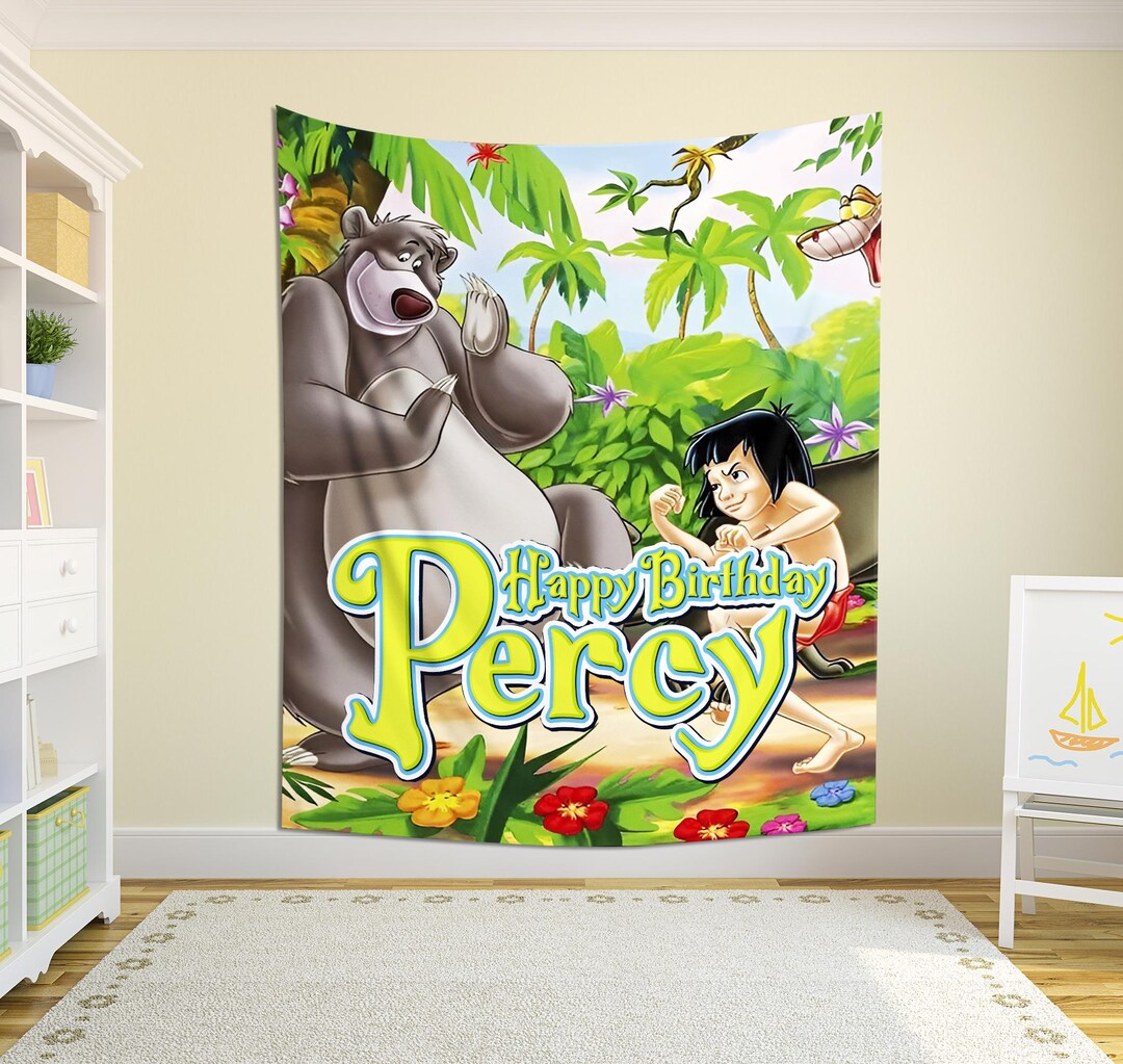 Jungle Book Birthday Banner, Jungle Book Movie Birthday Banner ...
