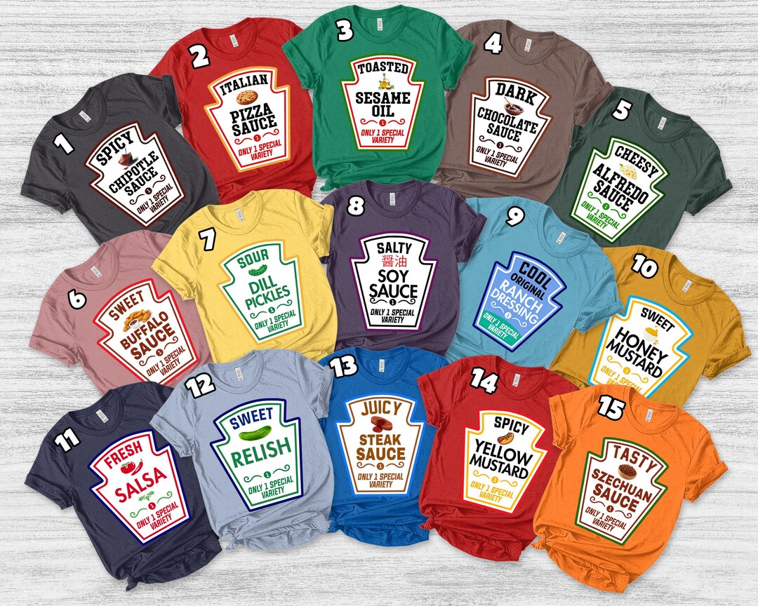 30+ Group Condiments Shirts, Matching Condiment Halloween Costume Party ...
