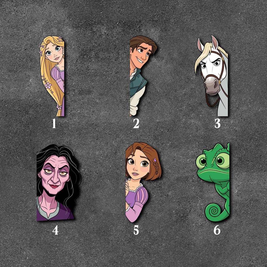 Tangled Rapunzel Princess Pascal Disney Pirate Cruise Line Magnets ...