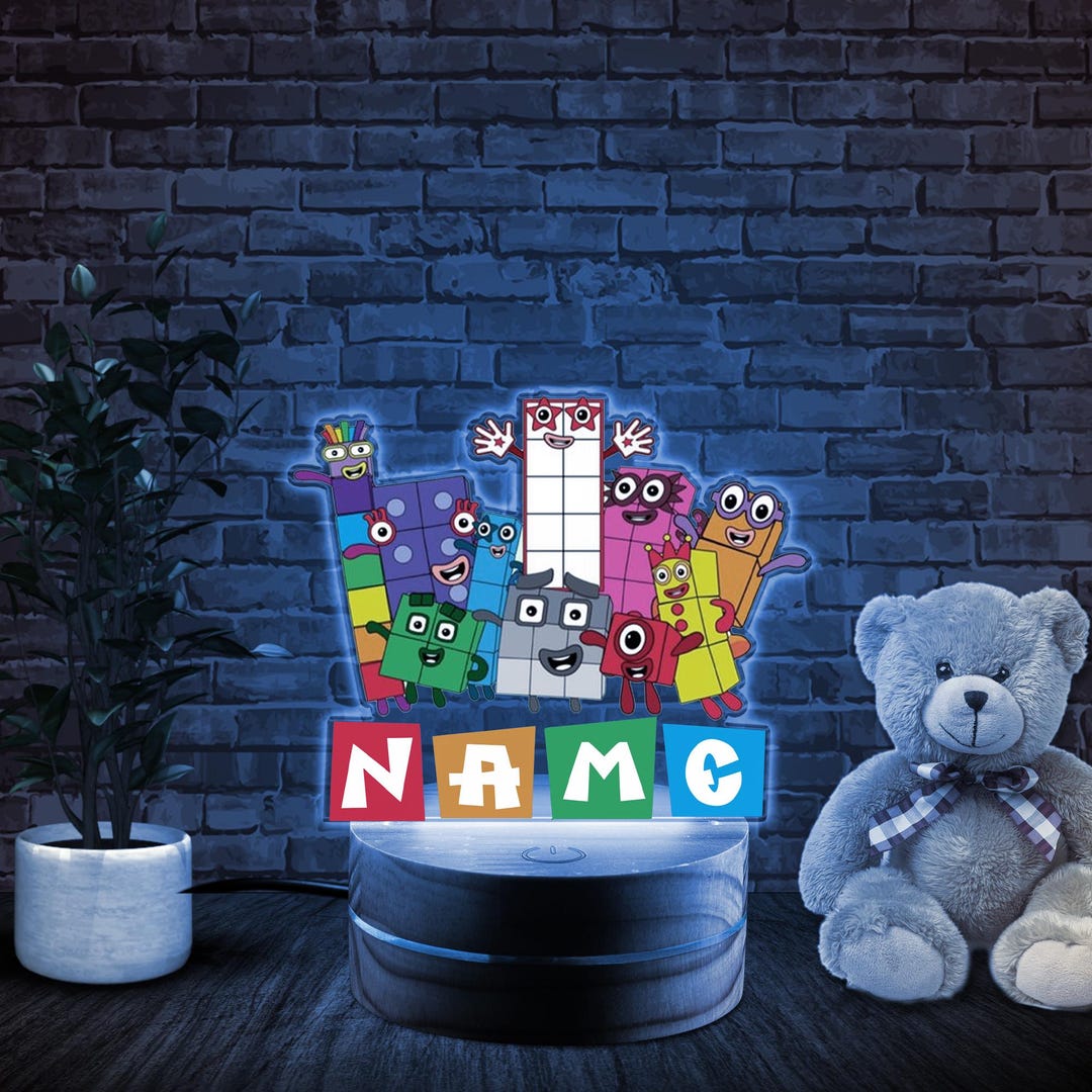 Numberblocks Night Light, Personalized Numberblocks Christmas Light ...