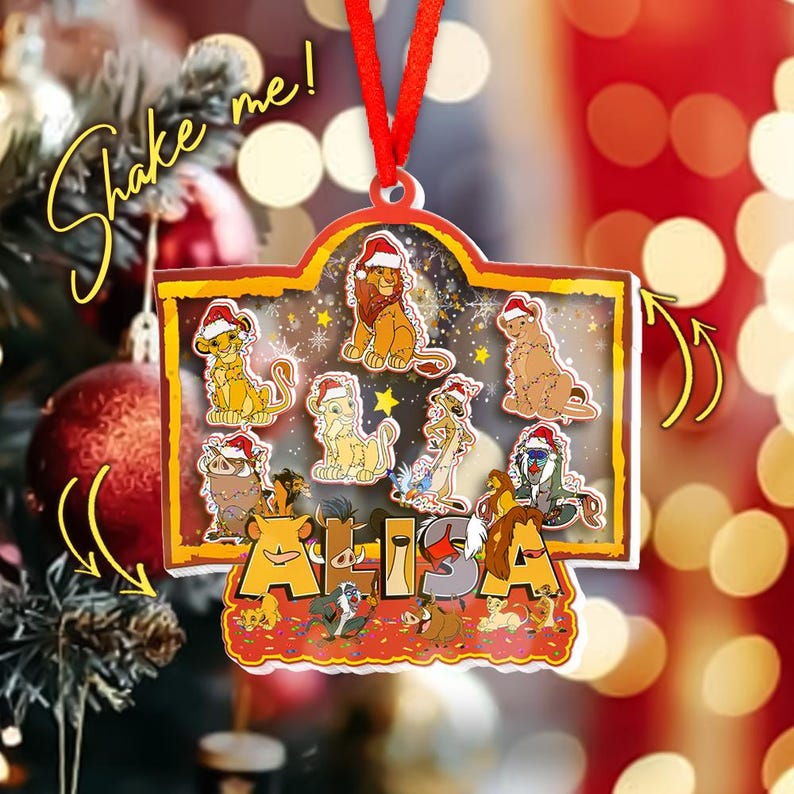 The Lion King Custom Name Shaker Ornament, the Lion Guard Christmas ...