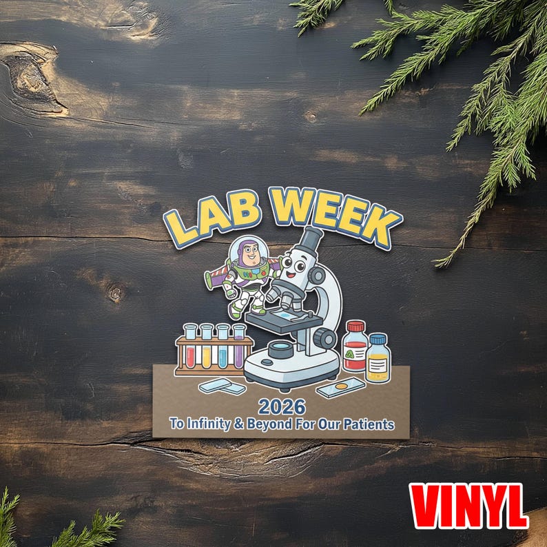 Lab Story Sticker, Lab Week 2026 Funny Vinyl, Toy Story Science Decal ...