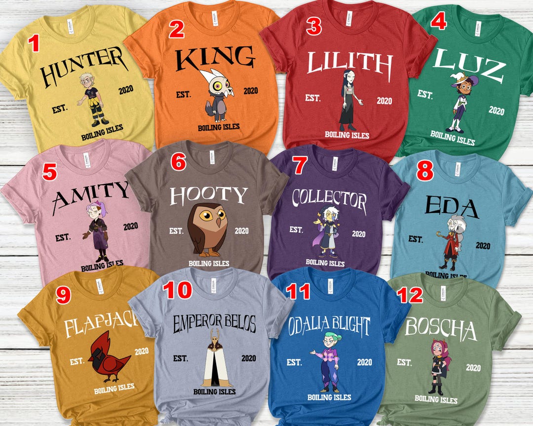 Disney the Owl House Characters Shirt, Hexside School of Magic and ...