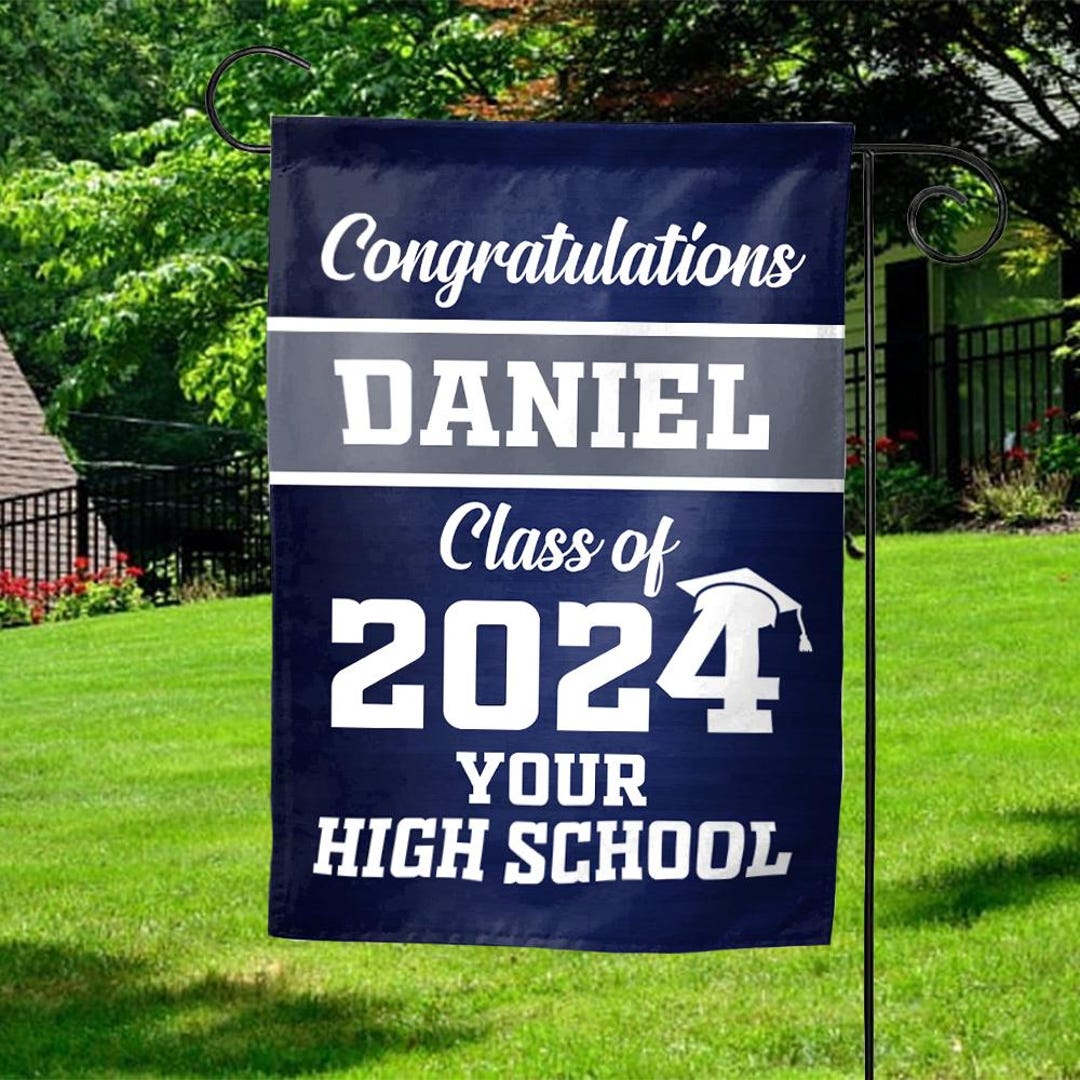 Graduation Senior Flag Class of 2025 Personalized UMVK21 - Etsy