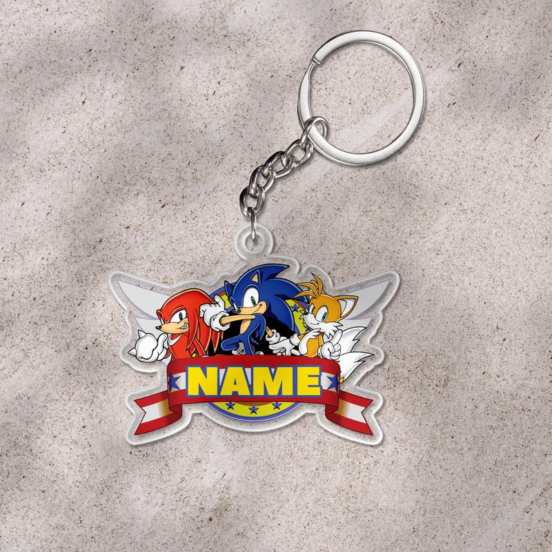 Sonic Name Tag - Etsy