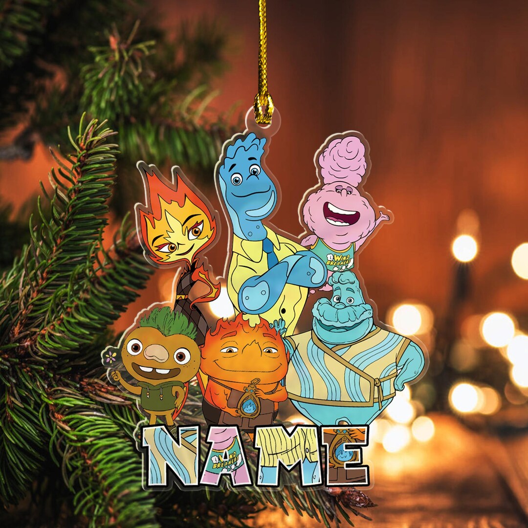 Custom Disney Elemental Hologram Ornament, Elemental Disney Keepsake ...