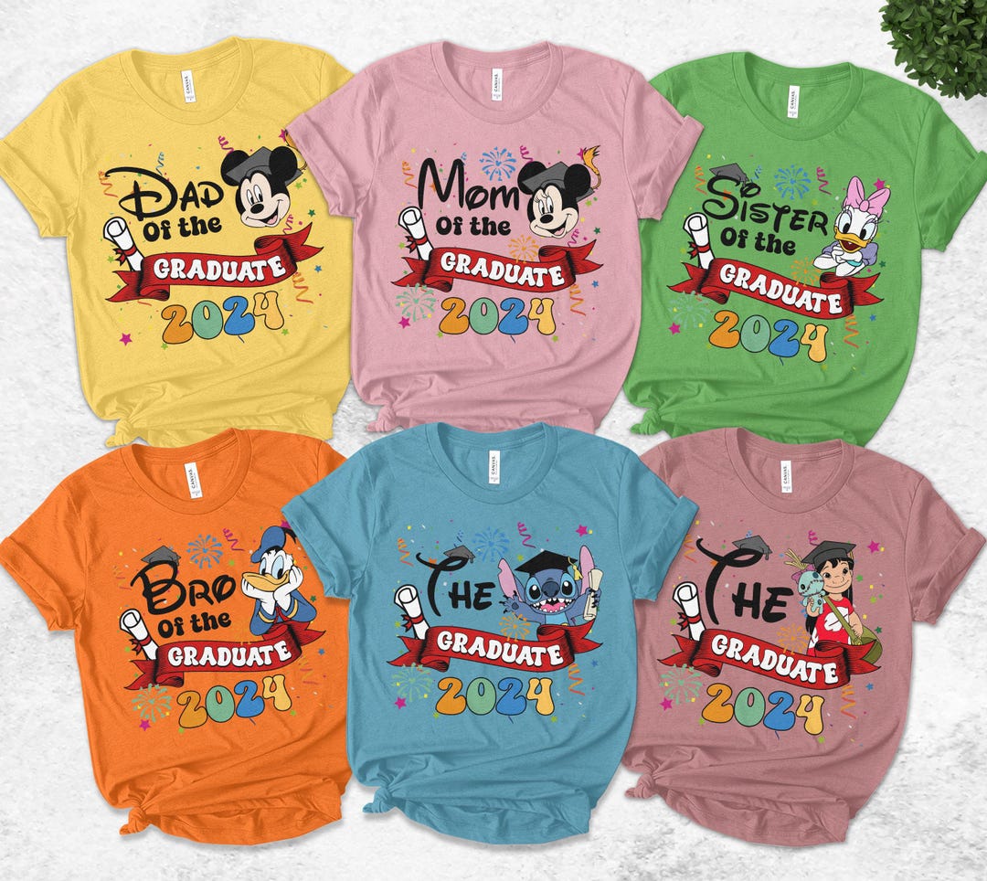Personalized Mickey and Friends Disney Graduate Shirt, Family Matching ...