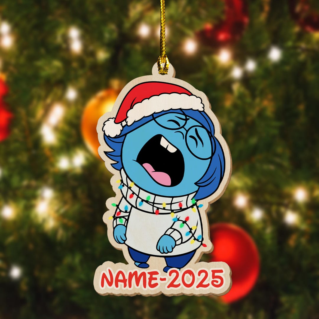 Personalized Disney Inside Out Christmas Ornament, It's Okay to Feel ...
