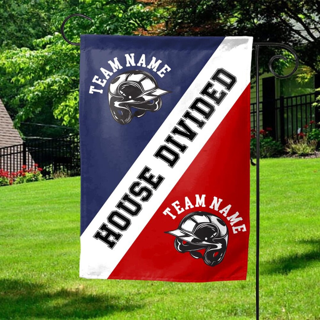 Custom Team House Divided Garden Flag/personalized House Divided ...