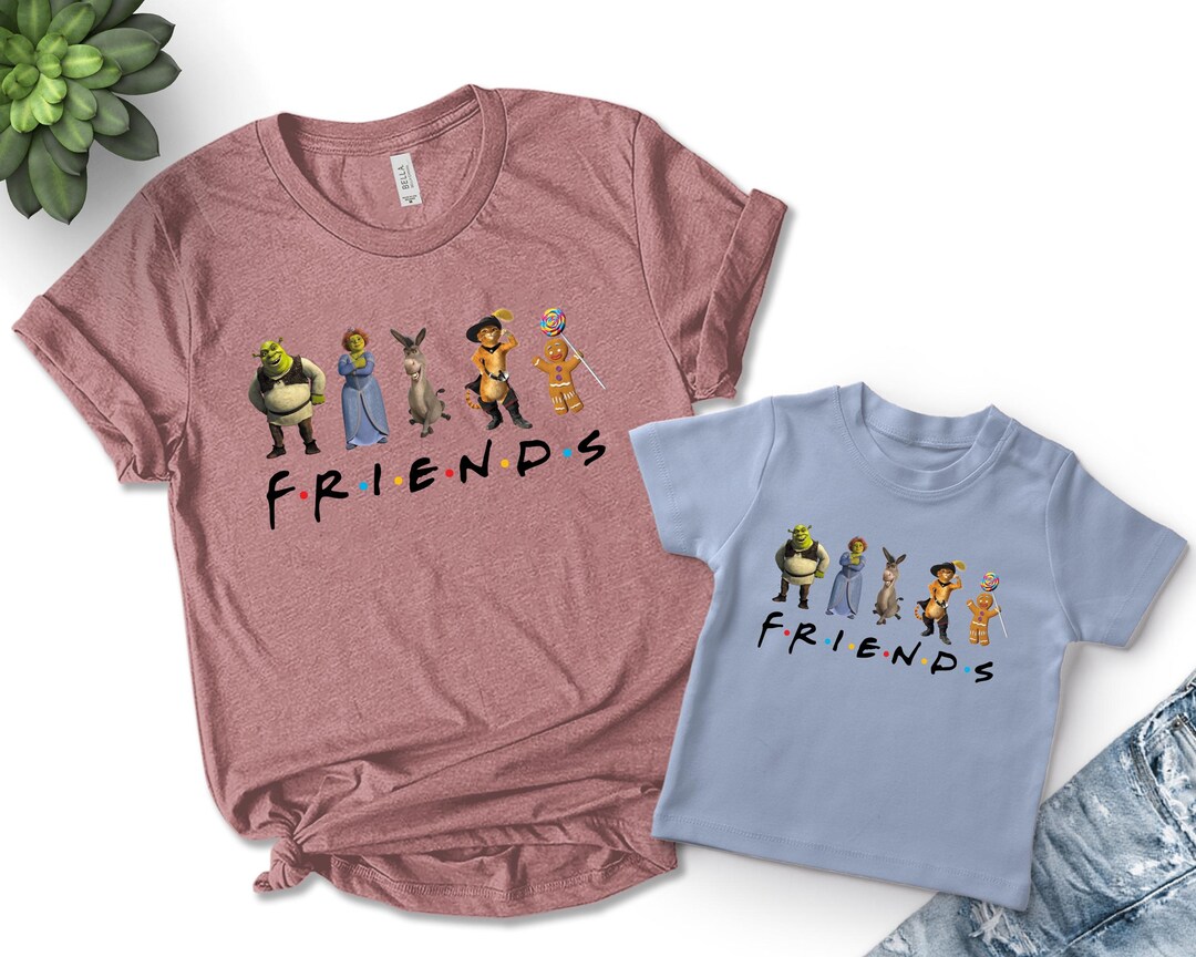 Shrek Birthday Shirt, Green Ogre Cartoon Shirt, Mom and Me Matching ...