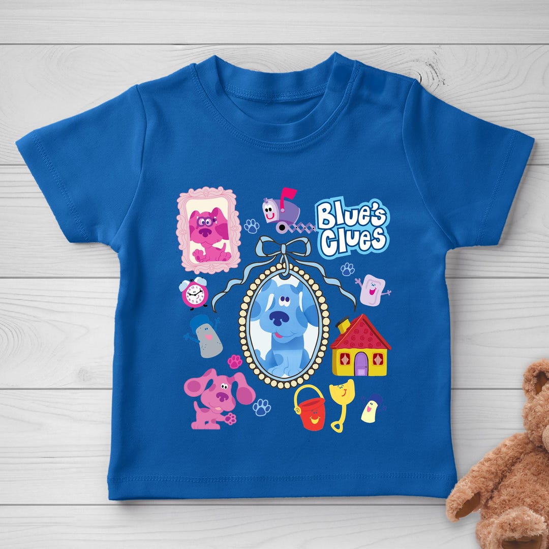 Bow Blues Clues Shirt, Blue Dog Birthday Boy Shirt, Blues Clues ...