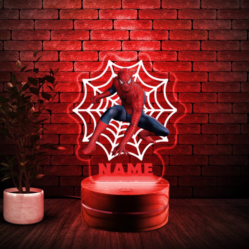 Spiderman Wall Led Light - Etsy