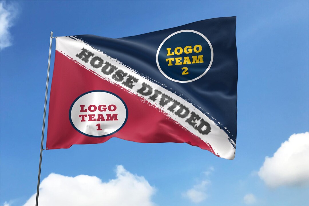 Custom House Divided Flag, Custom Flag, House Divided Flag, Flag ...