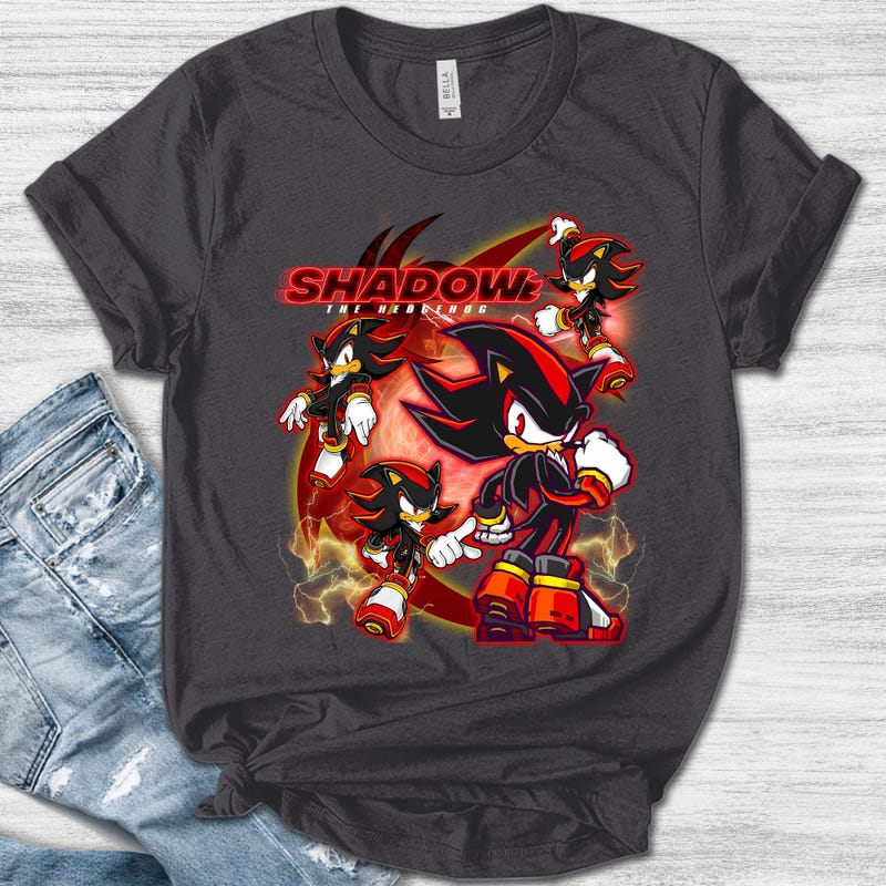 Shadow the Hedgehog Shirt - Etsy