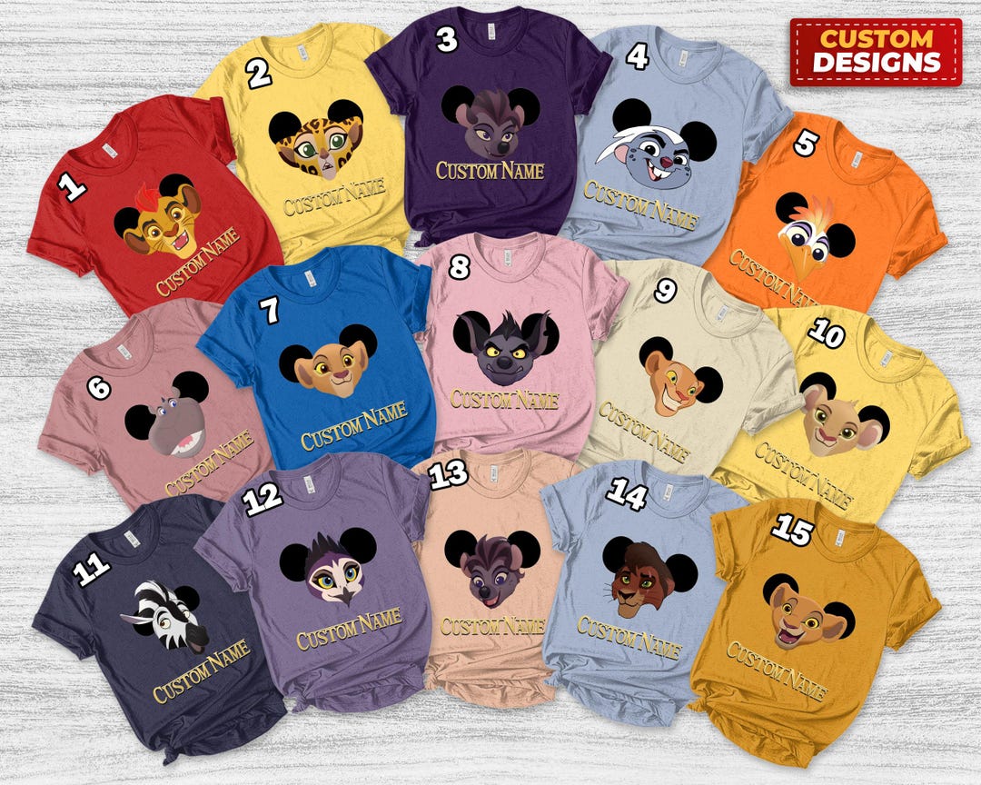 The Lion Guard Birthday Shirt/lion Guard Birthday Family Shirt/lion ...