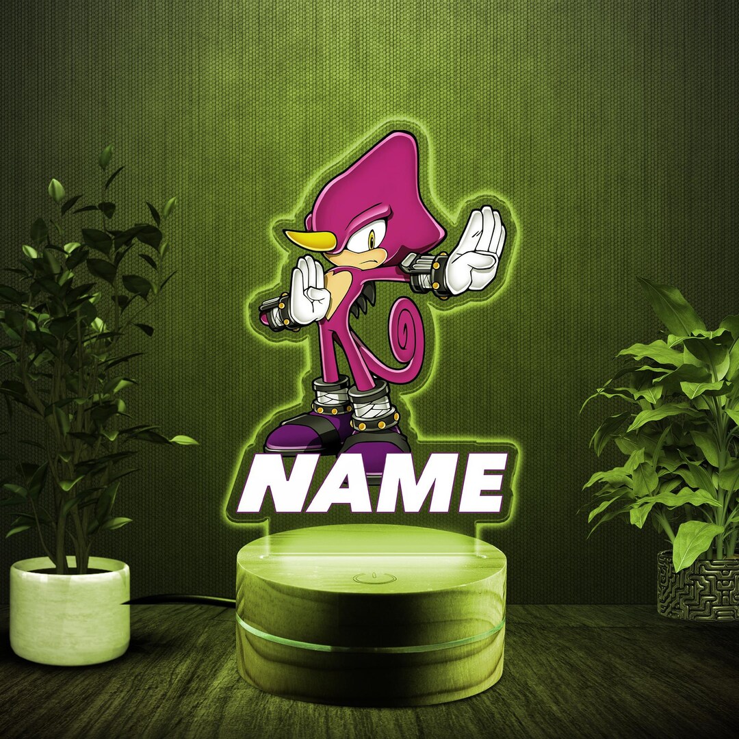 Sonic the Hedgehog Birthday Night Light,sonic Night Light,sonic LED ...