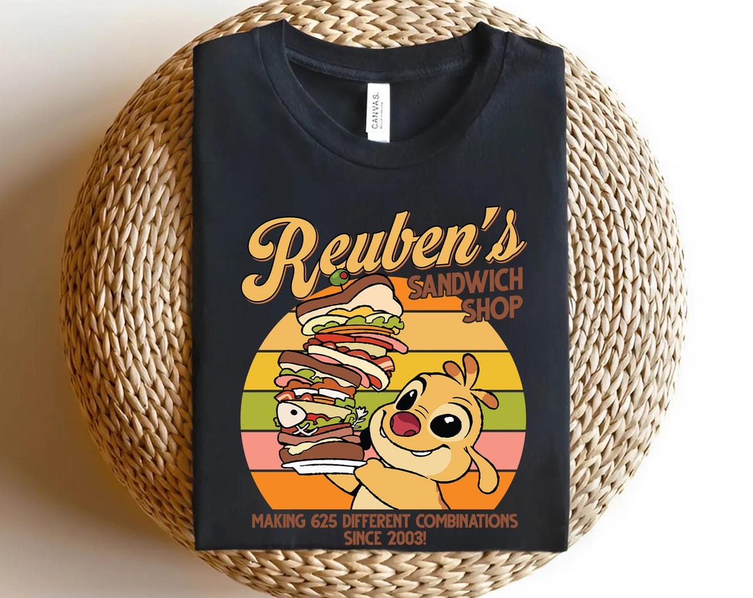 Lilo and Stitch Reuben Shirt/reuben’s Sandwich Shirt/stitch Experiment ...