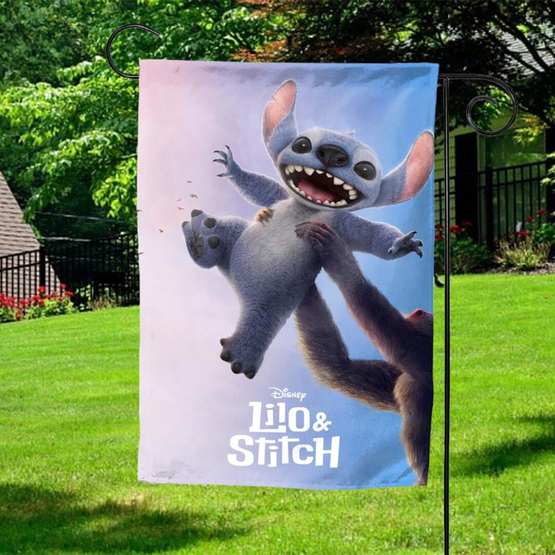 Lilo and Stitch 2025 Flag/disney's Lilo and Stitch Ohana Welcome Flag ...