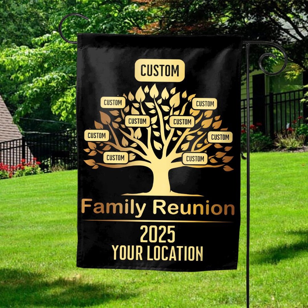 Family Reunion Flag, Custom Family Reunion Flag, Family Name Flag ...