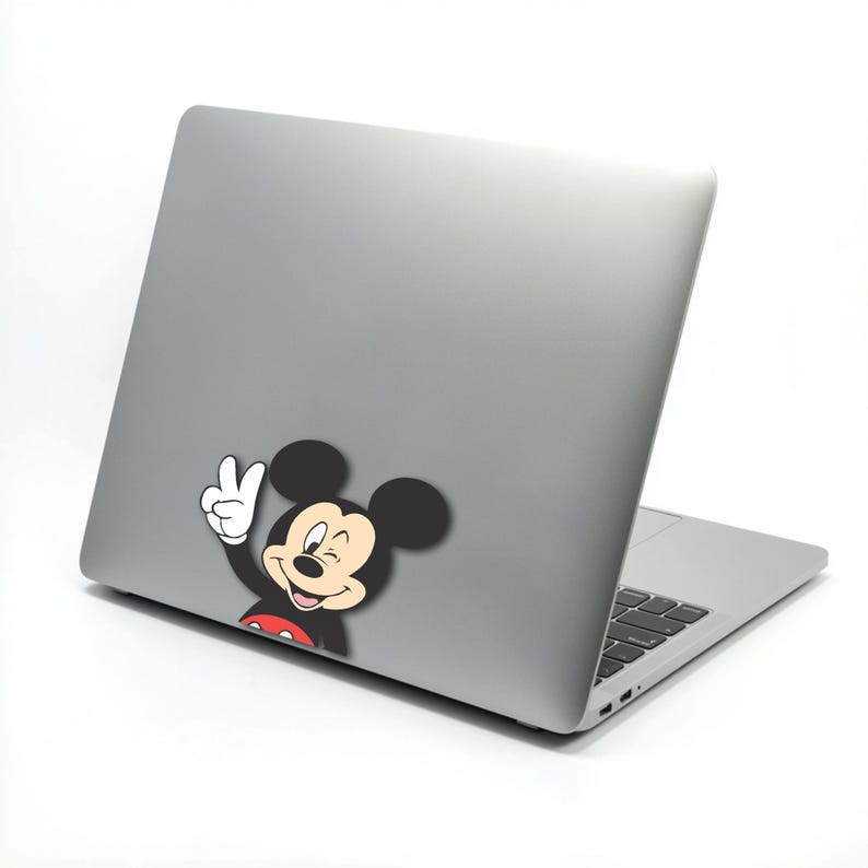 Disney Mickey Mouse Peeking Car Window Decal - Bumper Waterproof Vinyl ...