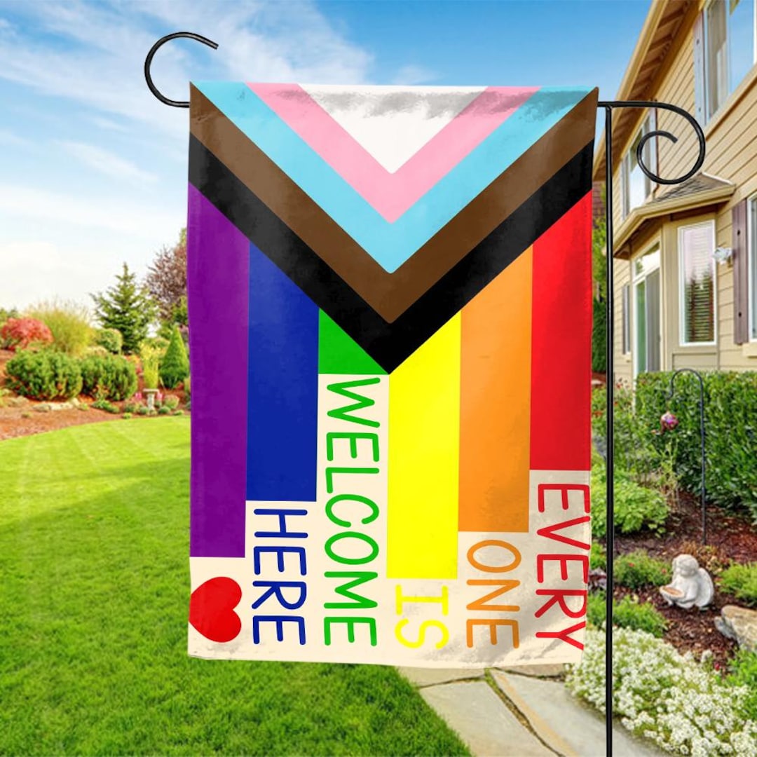 Pride Garden Flag/lgbtq Pride Progress Garden Flag/outdoor Decor Flag ...