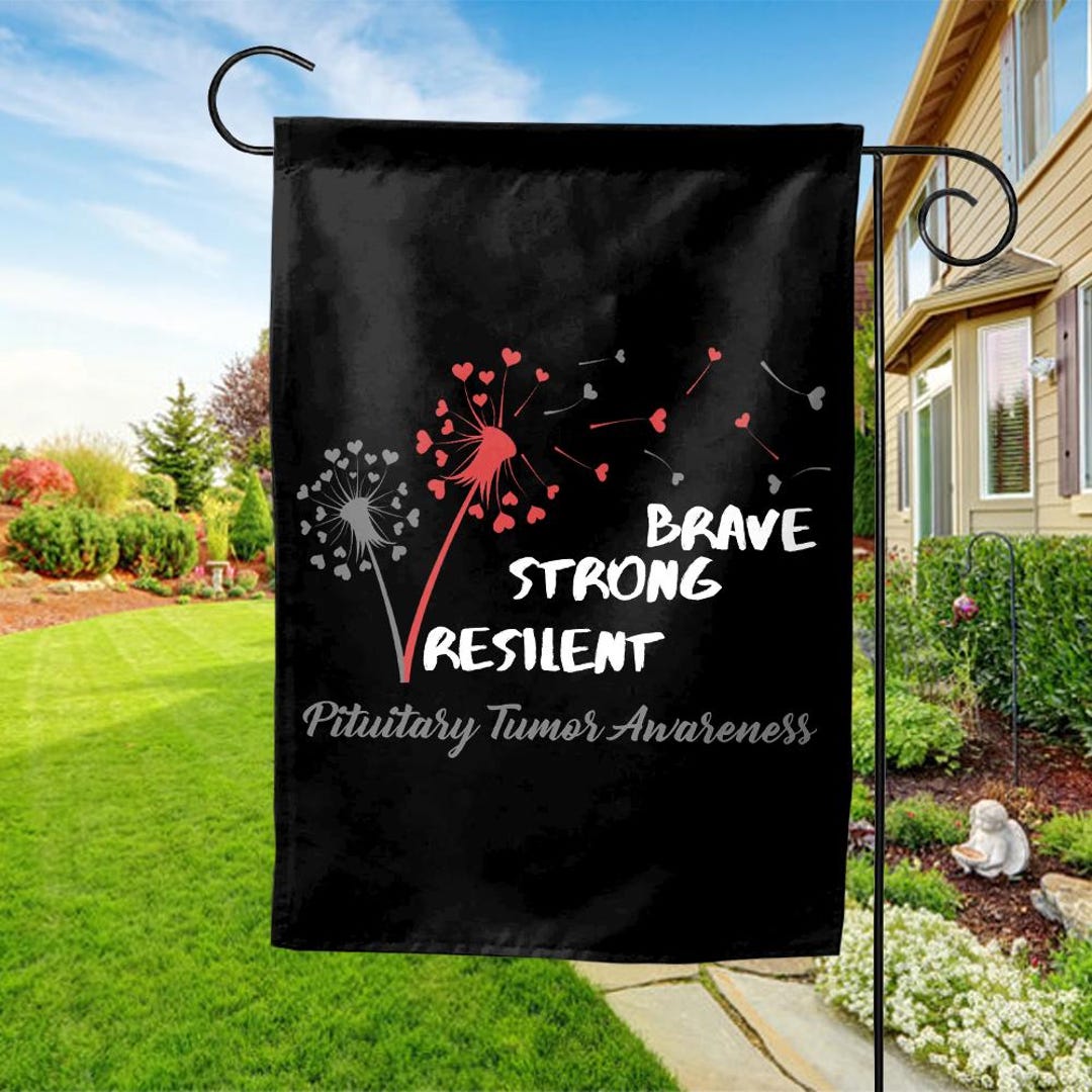 Pituitary Tumor Awareness Garden Flag, Pituitary Tumor Flag, Brain ...