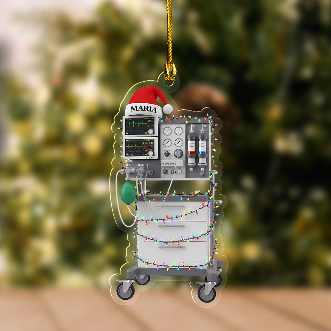 Anesthesia Machine Ornament/nurse 2D Acrylic Flat Ornament/custom ...