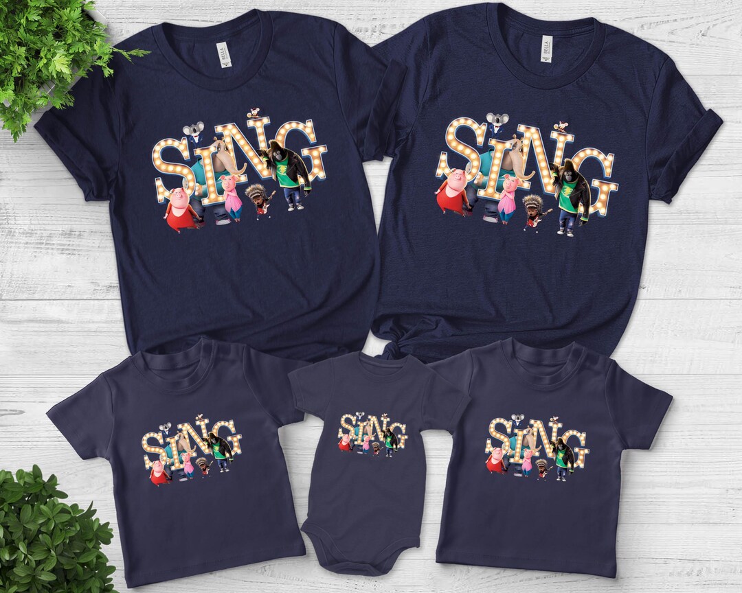 Sing Movie Shirt, Custom Sing Movie Shirt, Sing Pig Birthday Shirt ...