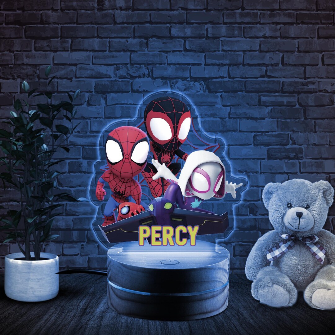 Spidey and His Amazing Friends Birthday Night Light/spidey Night Light ...