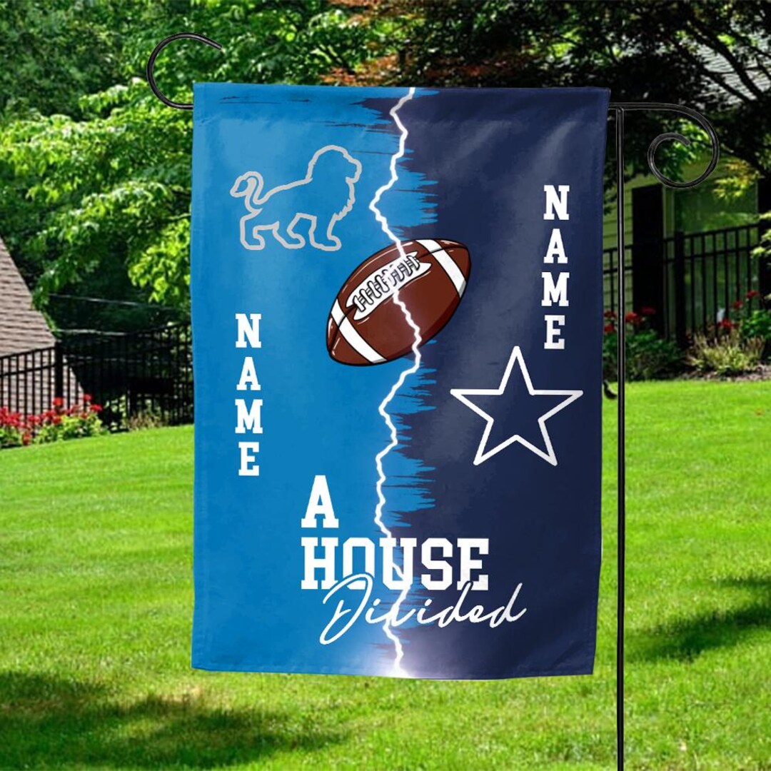 Custom Team House Divided Garden Flag/personalized House Divided ...
