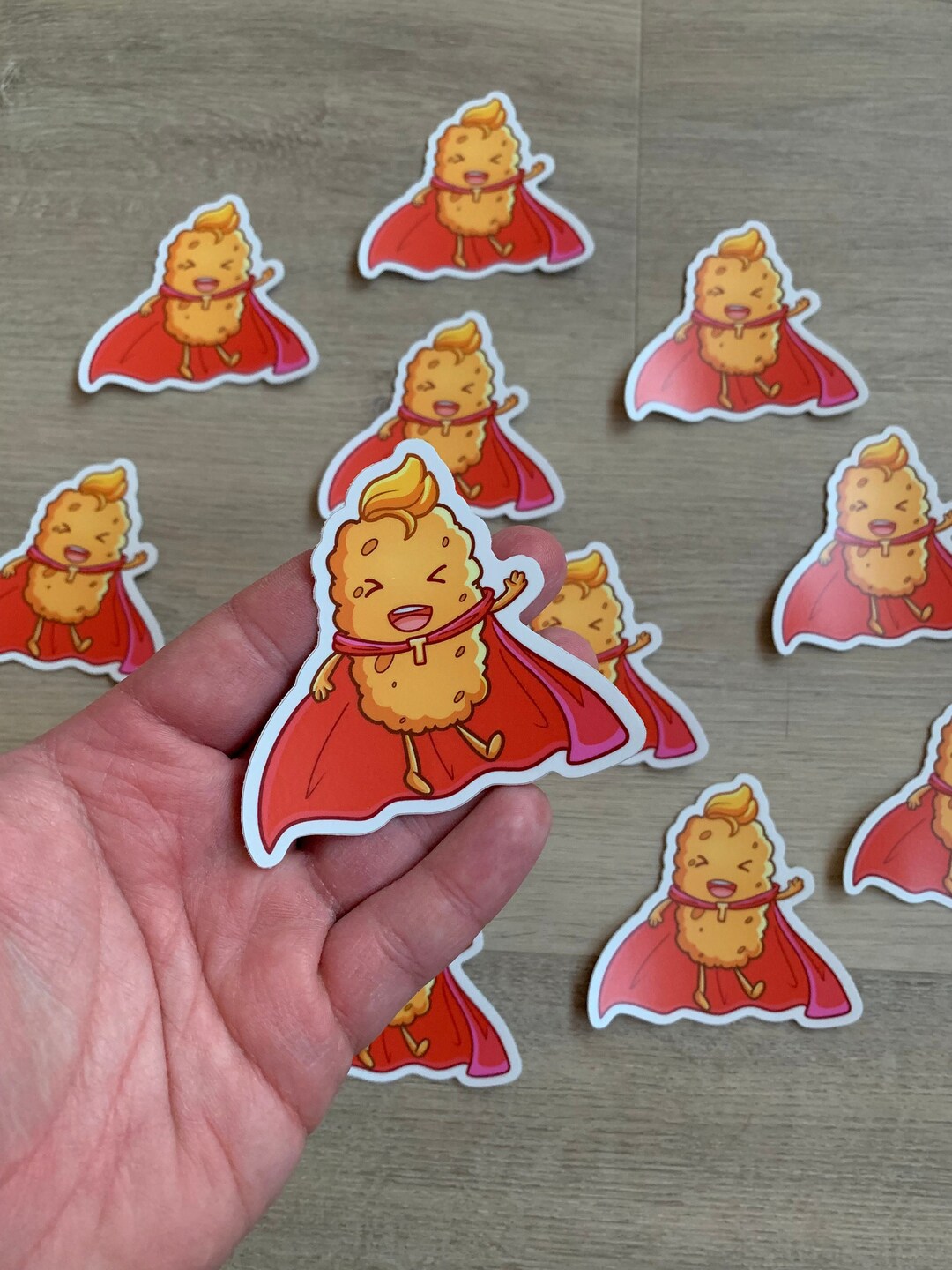 Superhero Sticker, Hero Sticker, Tater Tot Sticker, Cute Sticker ...