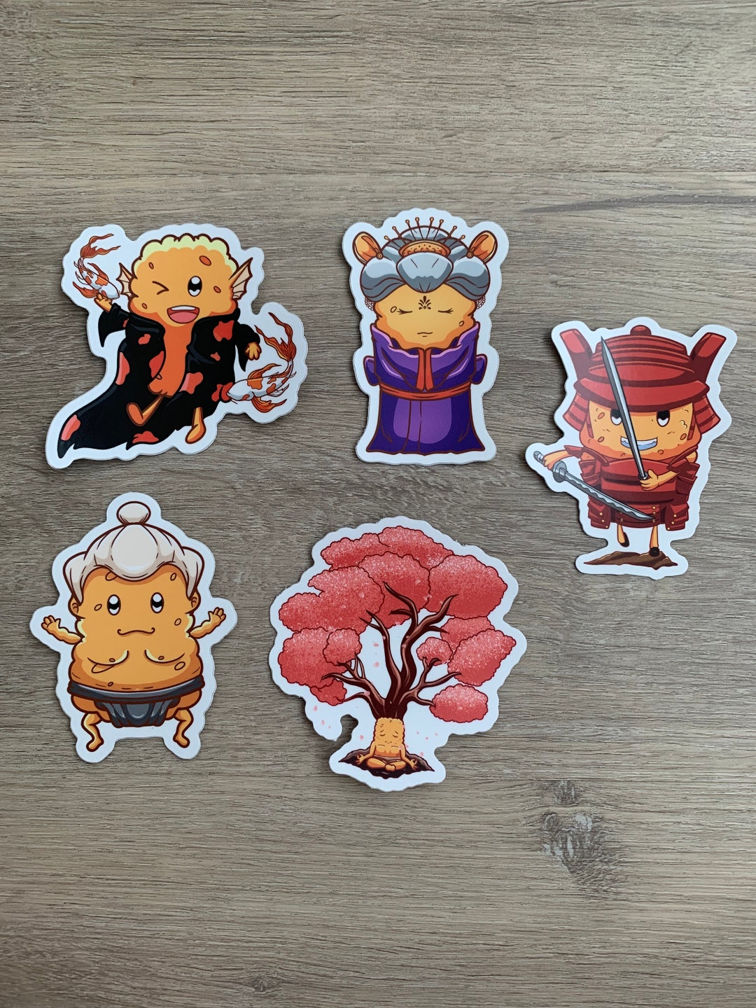 Japanese Sticker, Nihon Sticker, Tater Tot Sticker, Samurai, Sakura ...