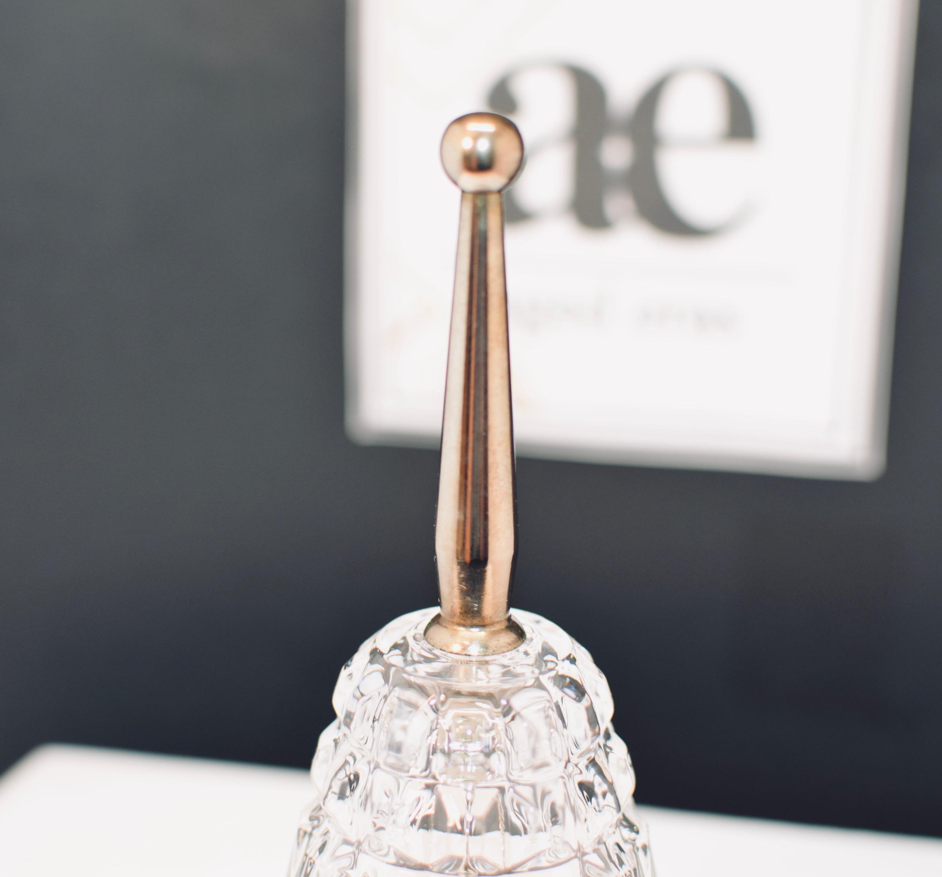 Princess House Crystal Dinner Bell With Silver Plated Handle 7 Vintage ...