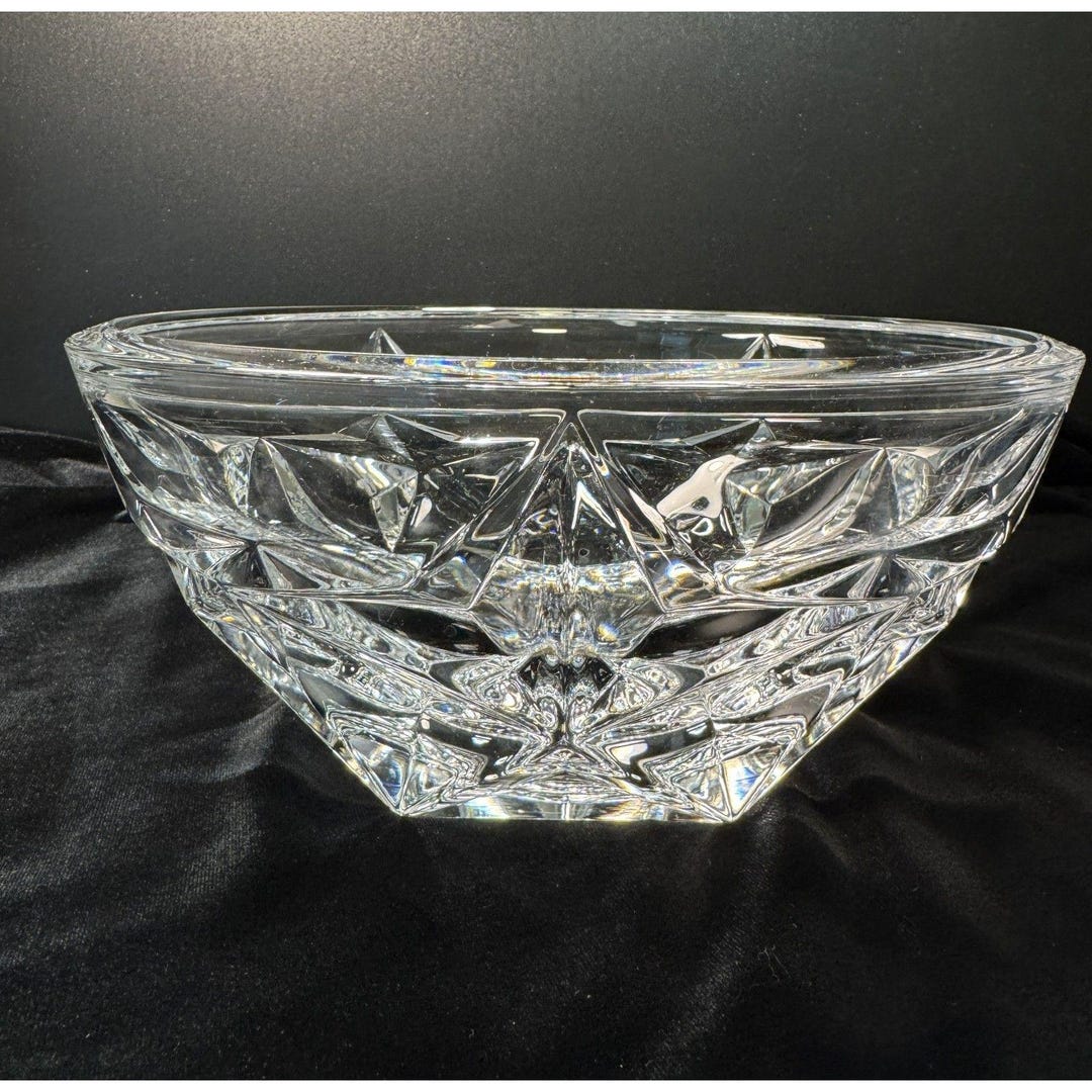 Tiffany & Co. Cut Crystal Star Pattern 9" Bowl Vintage - Etsy