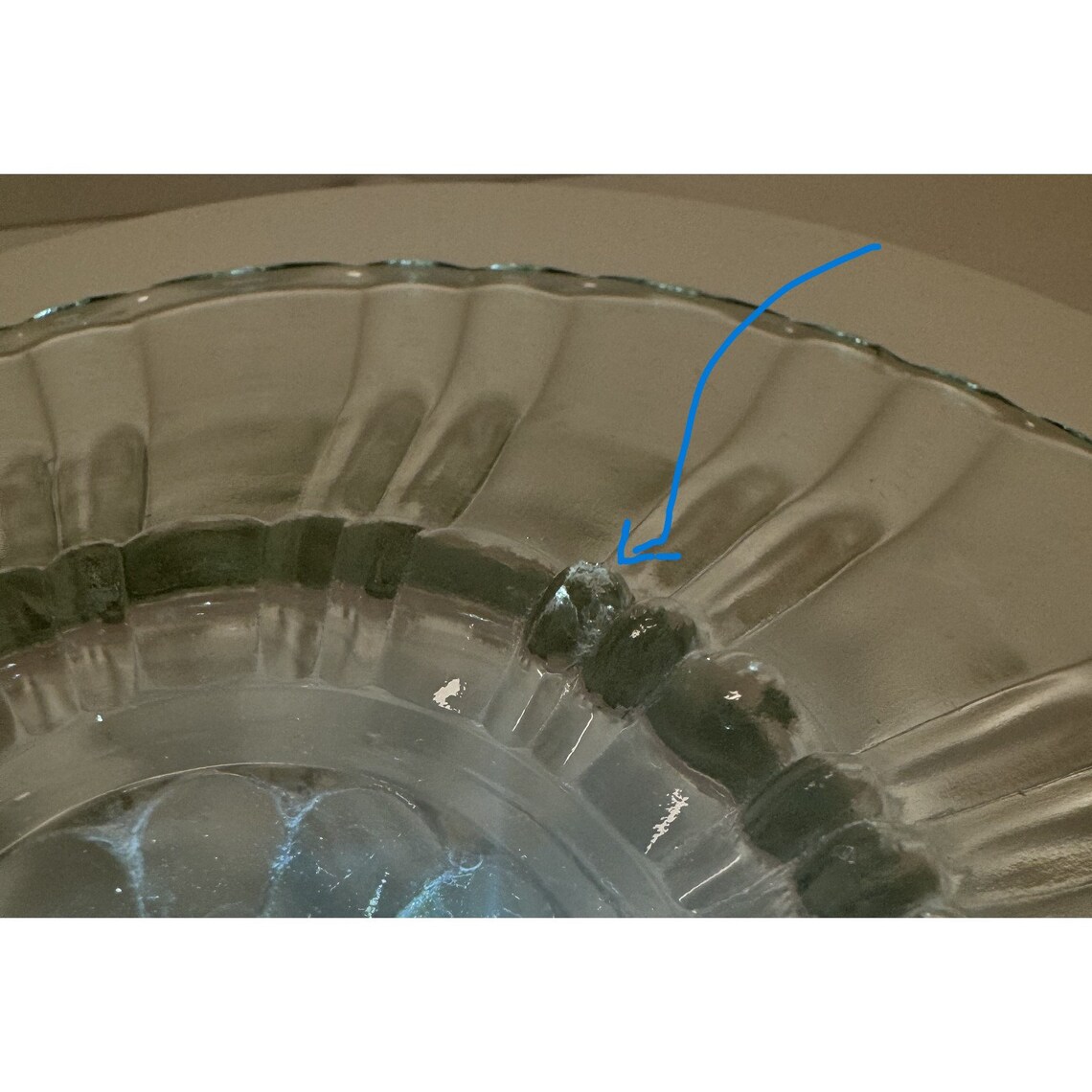 Anchor Hocking Decorative Clear Glass Plate - Tiny Chip on Foot - Etsy