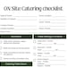 On and off Site Event Catering Checklist - Etsy